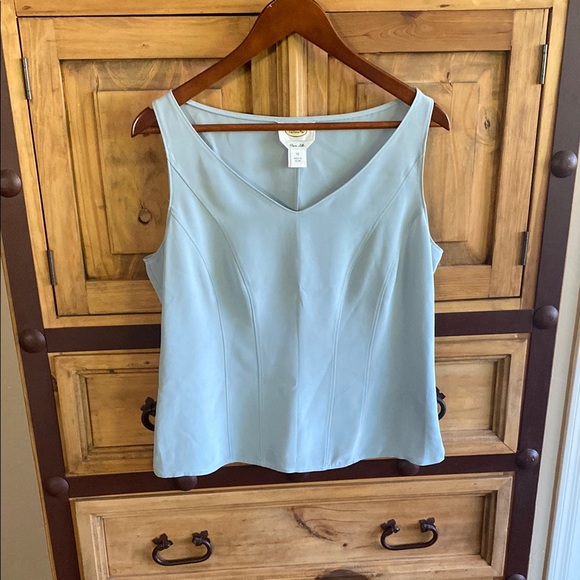 Talbots | Tops | Talbots Blue Tank Top With Clean Design | Poshmark